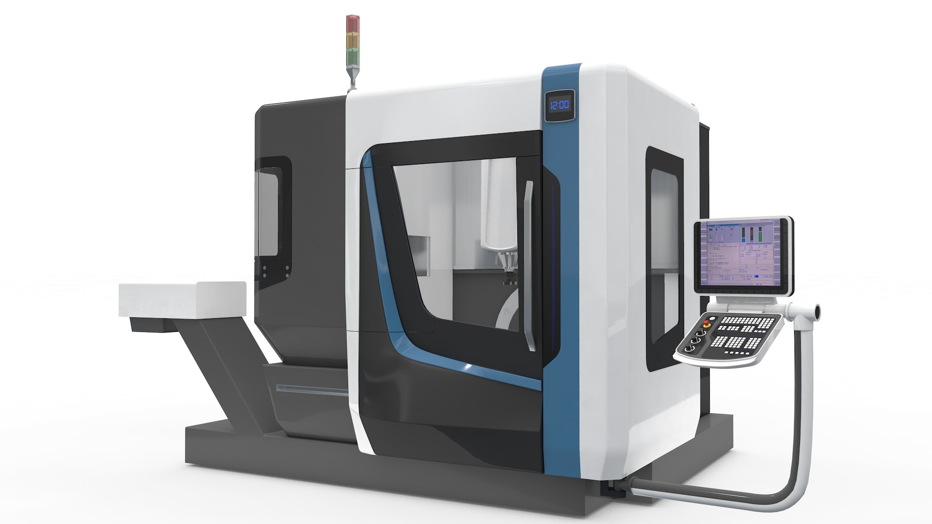 3D Milling Machine CNC - TurboSquid 2266977
