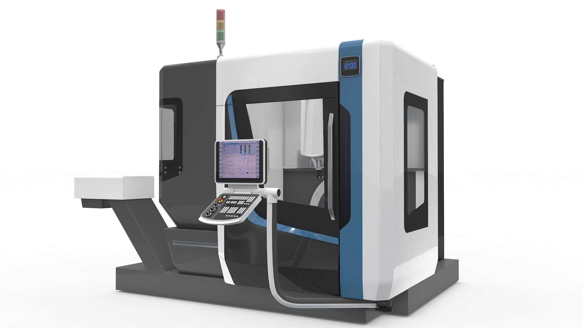 3D Milling Machine CNC - TurboSquid 2266977