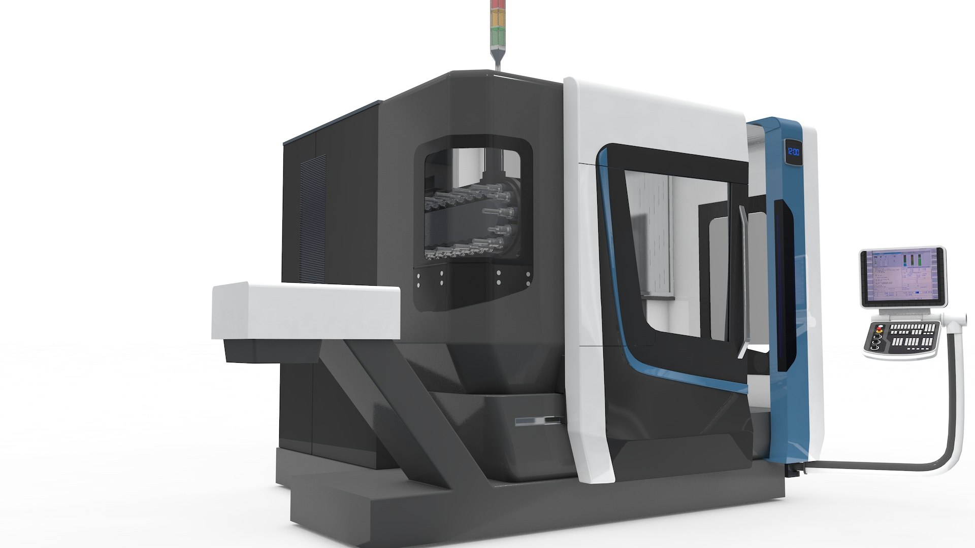 3D Milling Machine CNC - TurboSquid 2266977