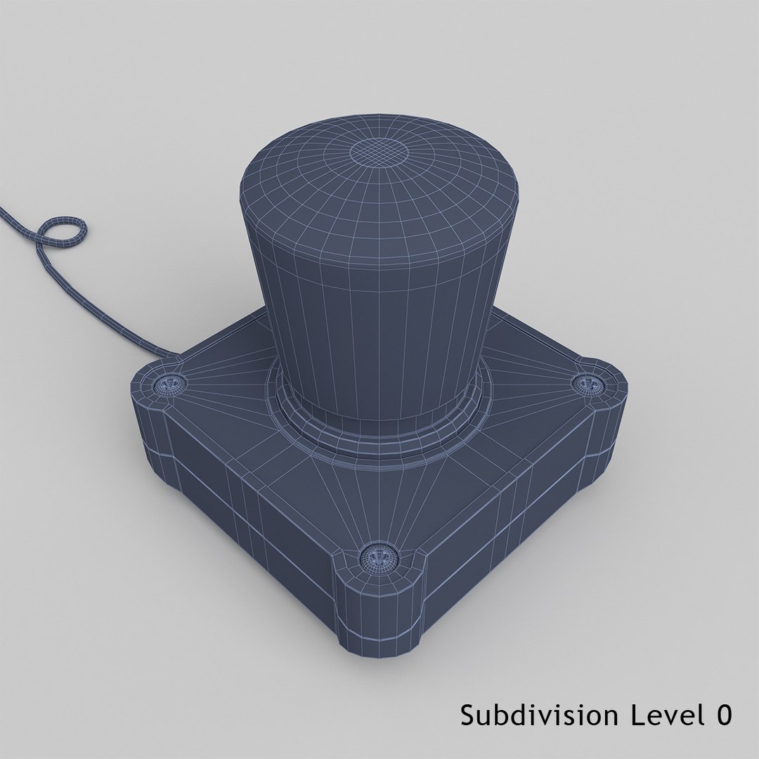 Big Red Button 3D Model - TurboSquid 1201516