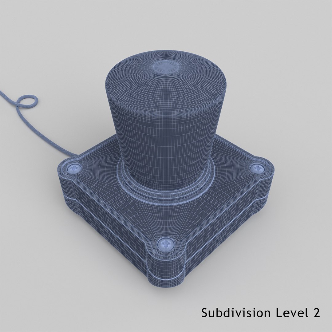 Big Red Button 3D Model - TurboSquid 1201516