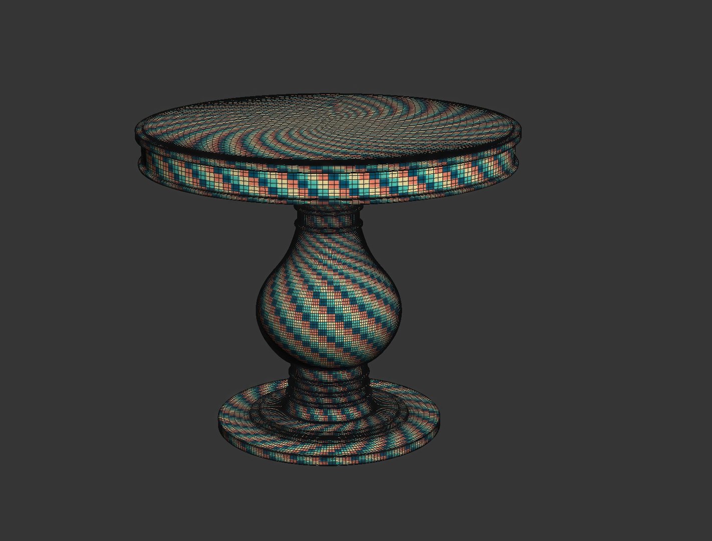 Elia Restaurant Circle Table 3D Model - TurboSquid 2285481