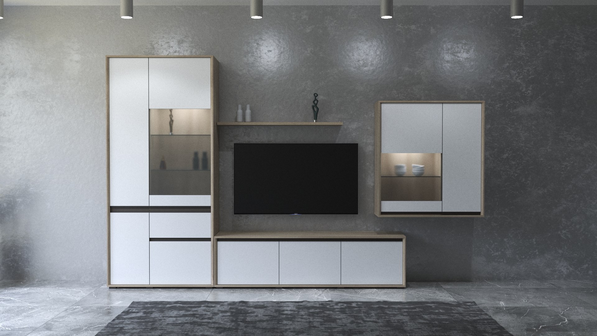 3D Modules For Living Room LEON Model - TurboSquid 1811405