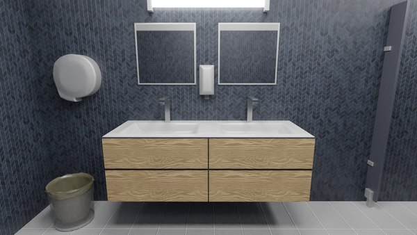 modelo 3d Escena de baño realista 8K PBR - TurboSquid 1660114