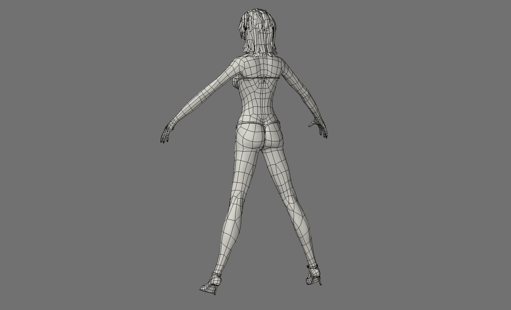 3d Female Base Mesh - Model