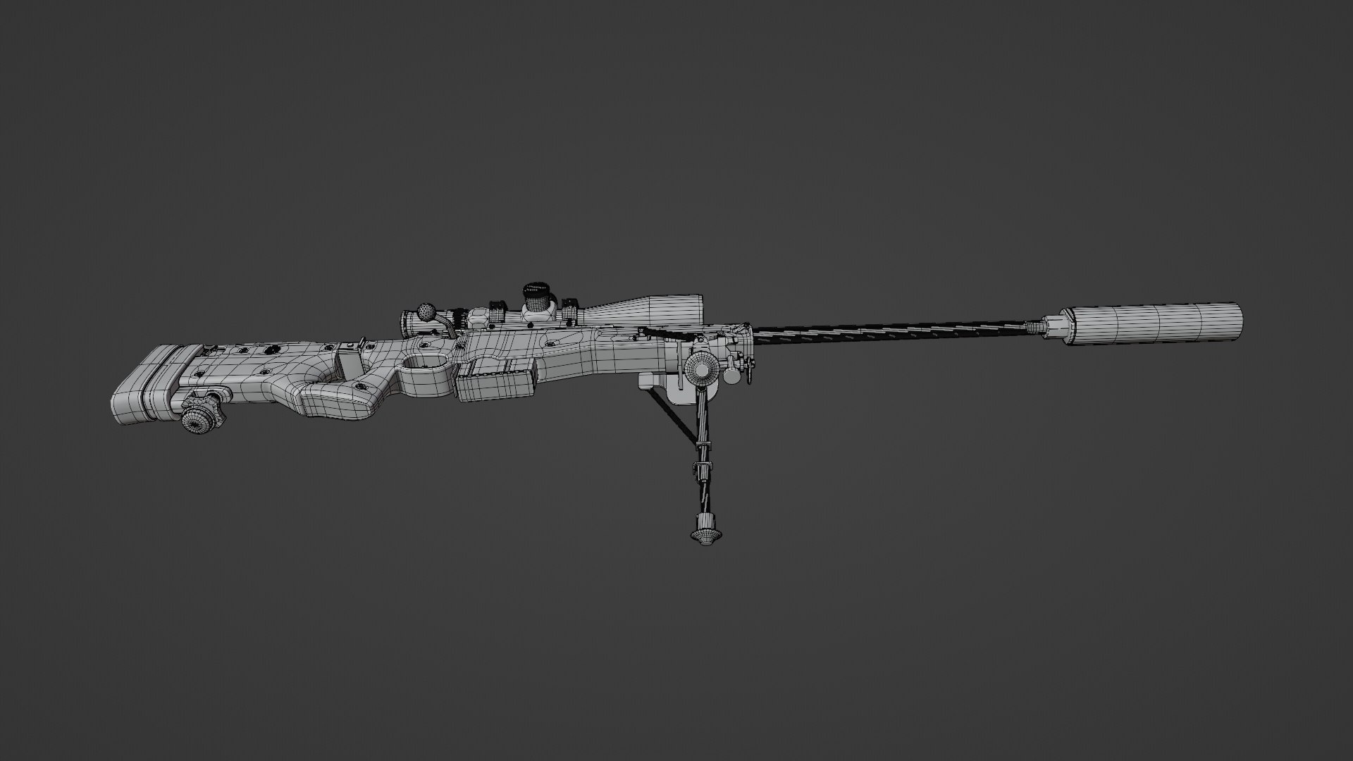 3D AWM Sniper Rifle - TurboSquid 2170897