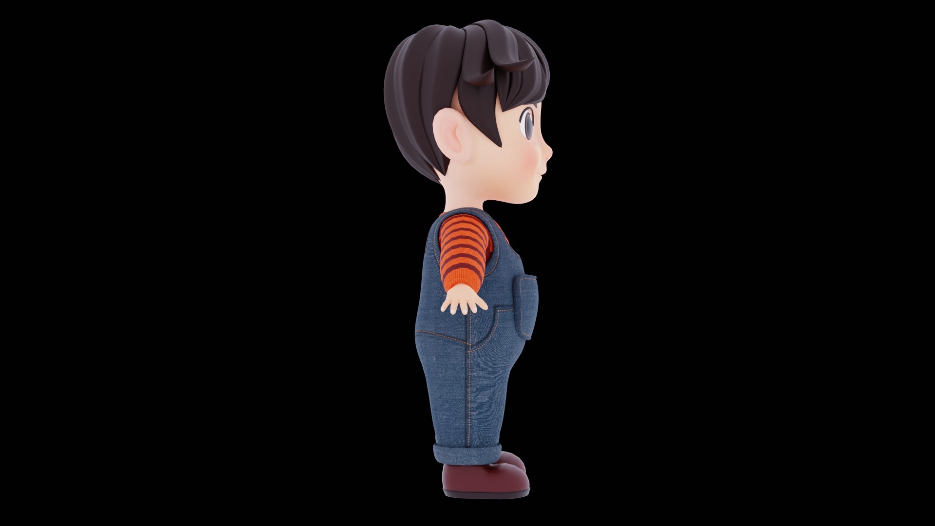 Hugo Cute Cartoon Boy 3D Model - TurboSquid 2050471