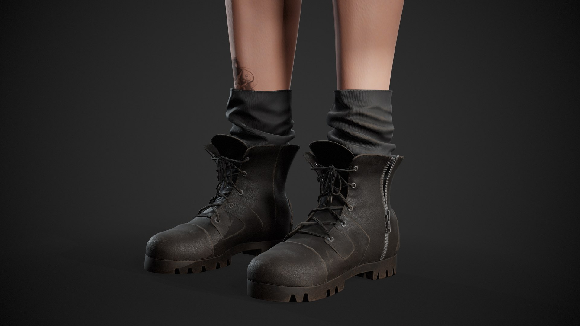 3D Model Biker Girl Character - TurboSquid 2169556
