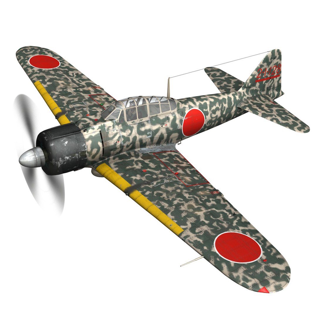 3d Model Mitsubishi A6m2 Zero