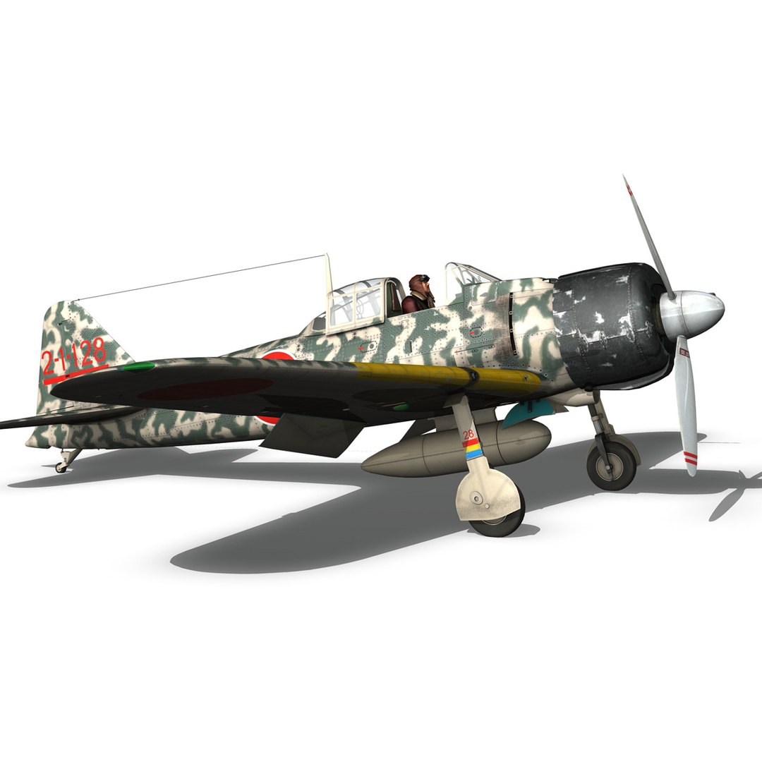 3d Model Mitsubishi A6m2 Zero