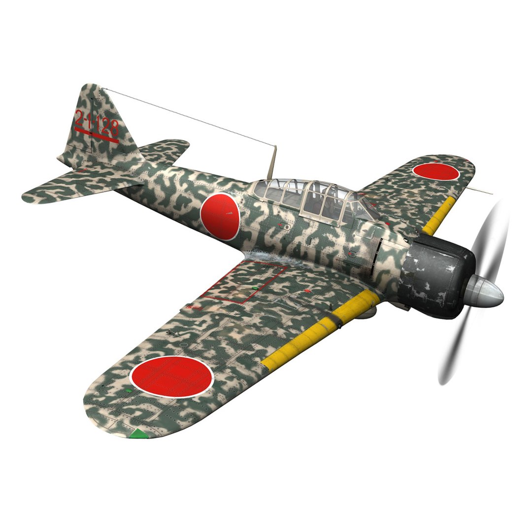 3d Model Mitsubishi A6m2 Zero