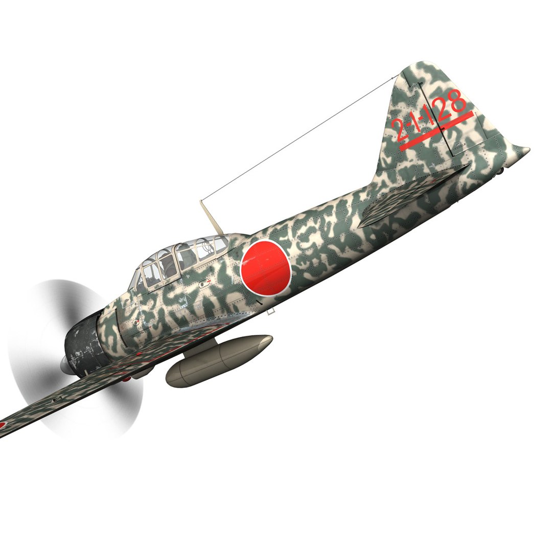3d Model Mitsubishi A6m2 Zero