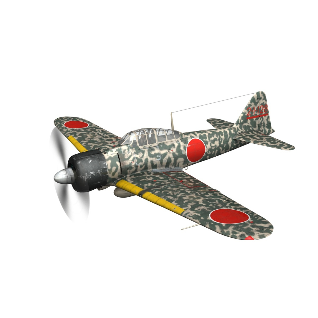 3d Model Mitsubishi A6m2 Zero