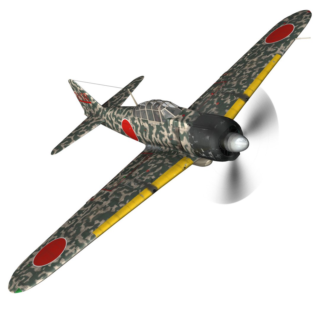 3d Model Mitsubishi A6m2 Zero