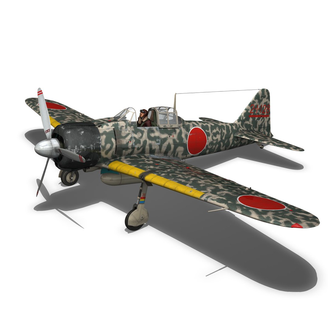 3d Model Mitsubishi A6m2 Zero