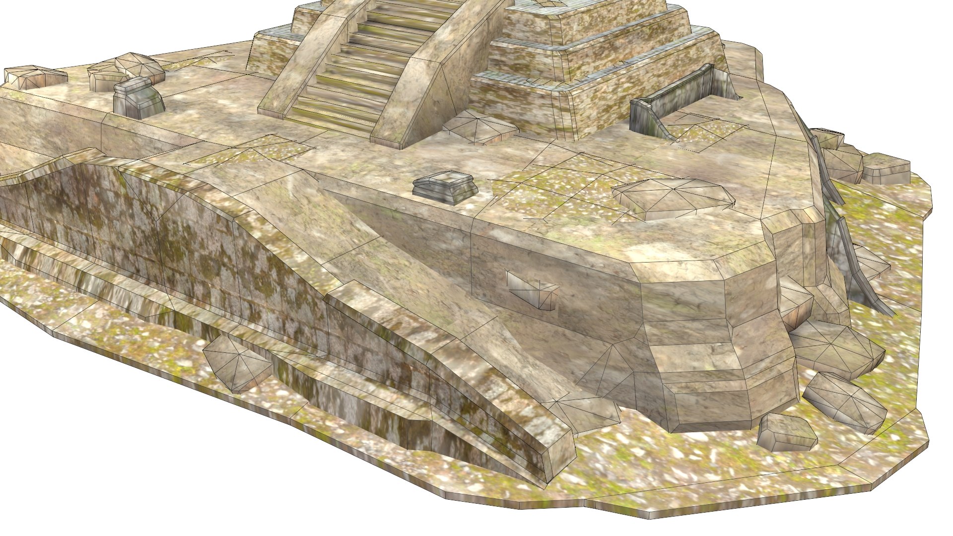 Mayan Building Structure Ruin 3D Model - TurboSquid 1595205