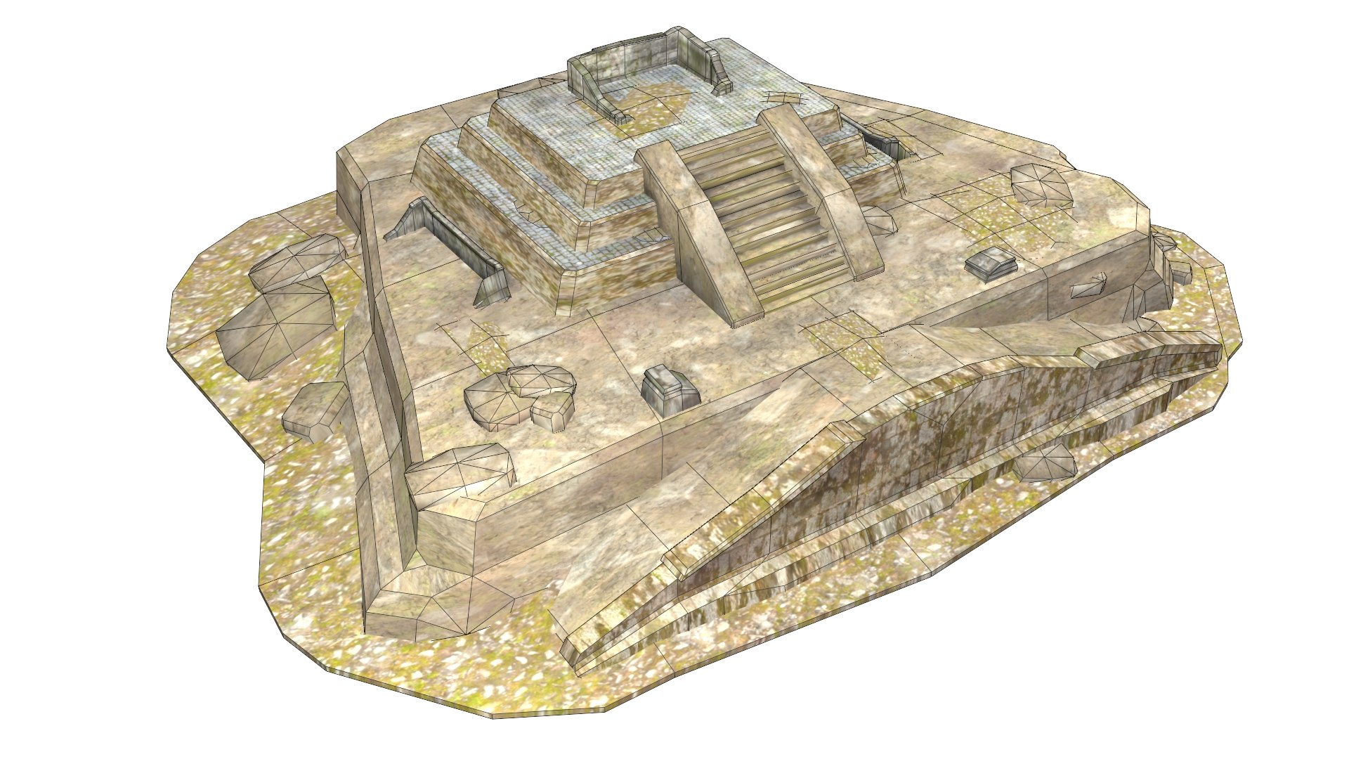 Mayan Building Structure Ruin 3D Model - TurboSquid 1595205