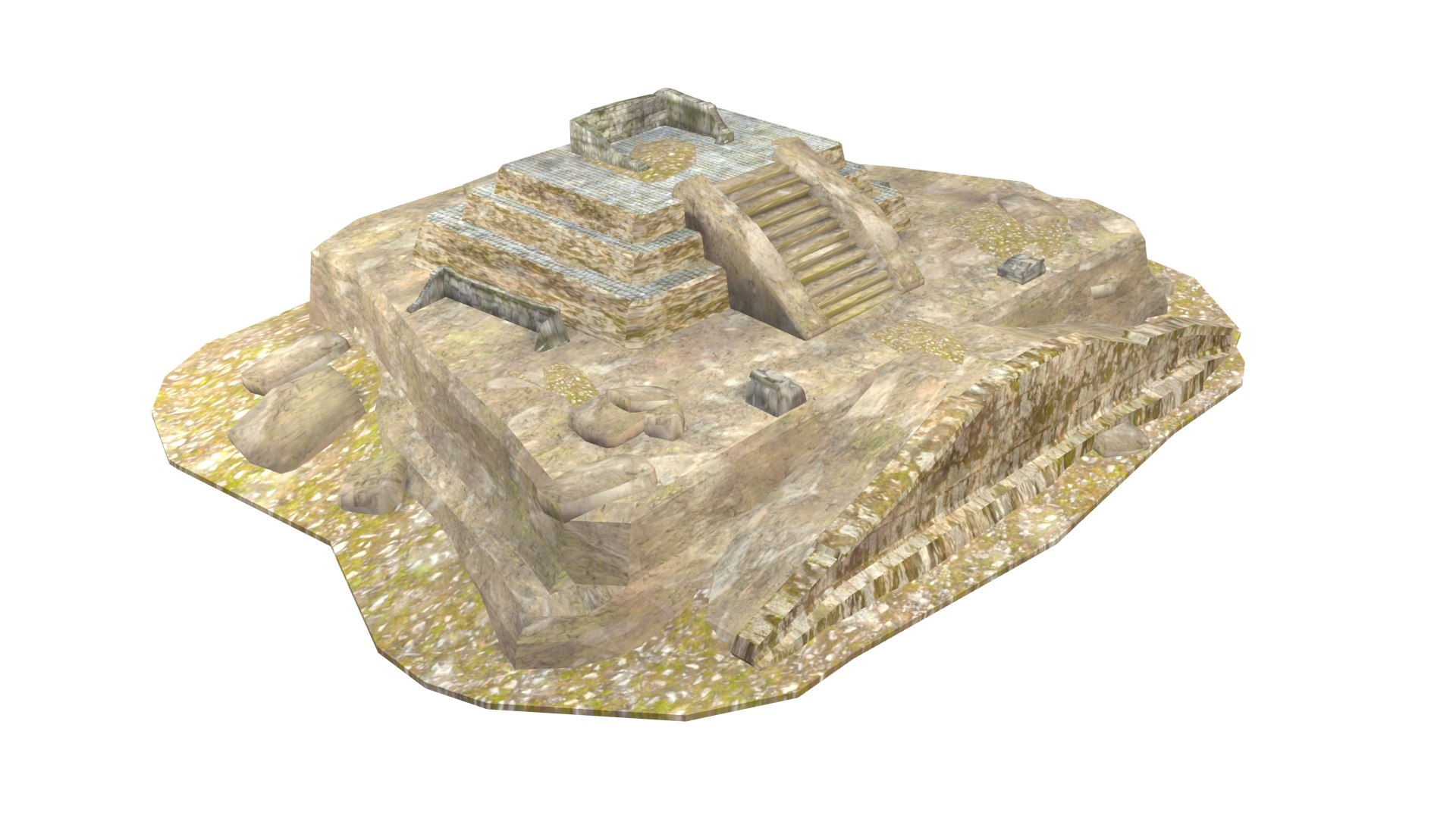 Mayan Building Structure Ruin 3D Model - TurboSquid 1595205