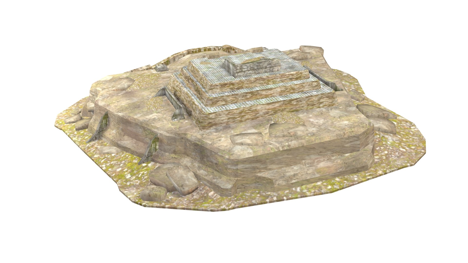 Mayan Building Structure Ruin 3D Model - TurboSquid 1595205