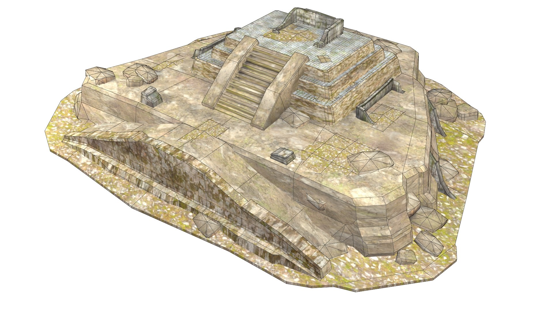 Mayan Building Structure Ruin 3D Model - TurboSquid 1595205