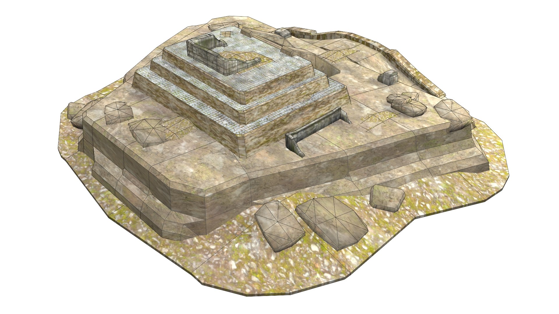 Mayan Building Structure Ruin 3D Model - TurboSquid 1595205