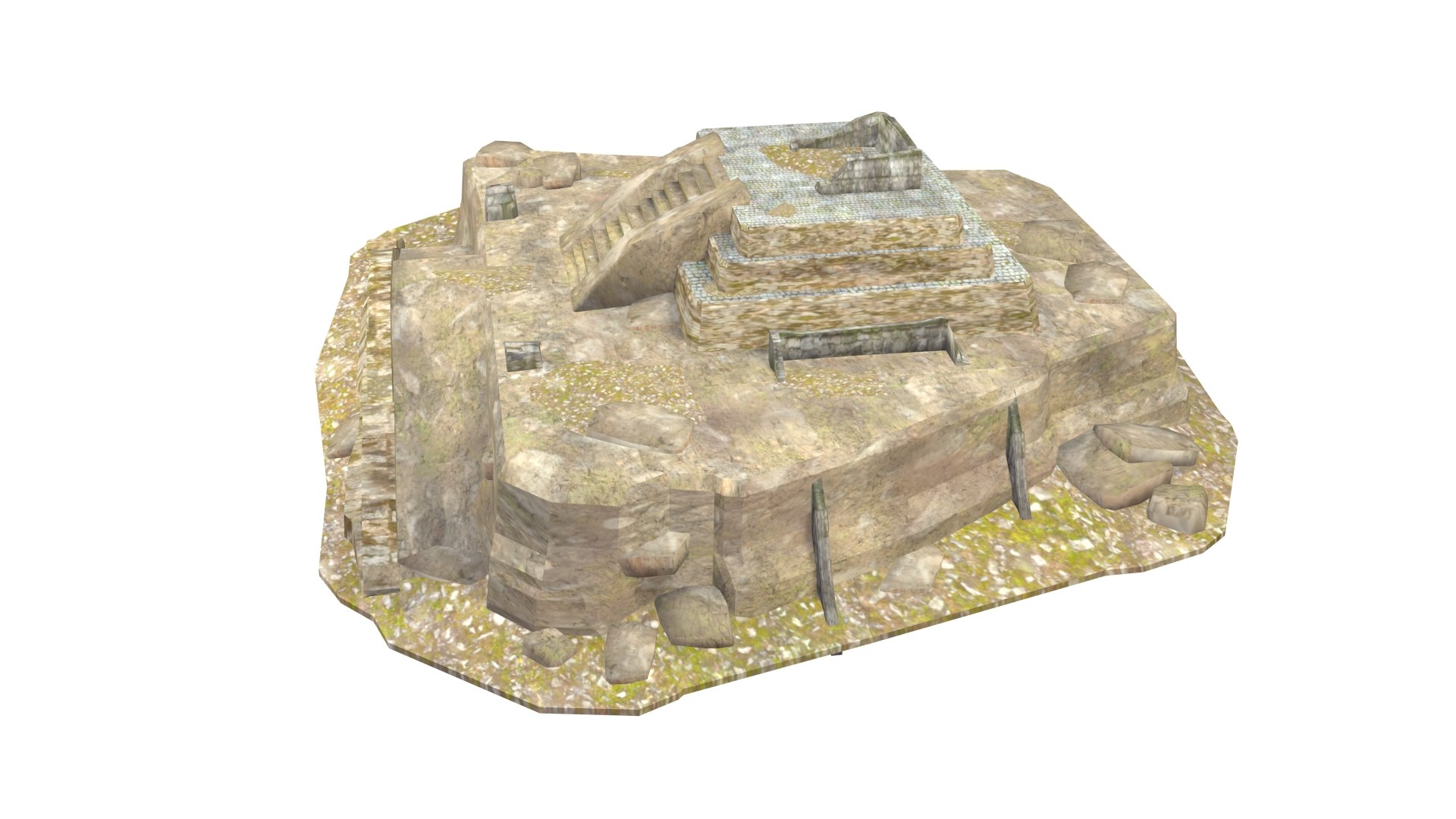 Mayan Building Structure Ruin 3D Model - TurboSquid 1595205