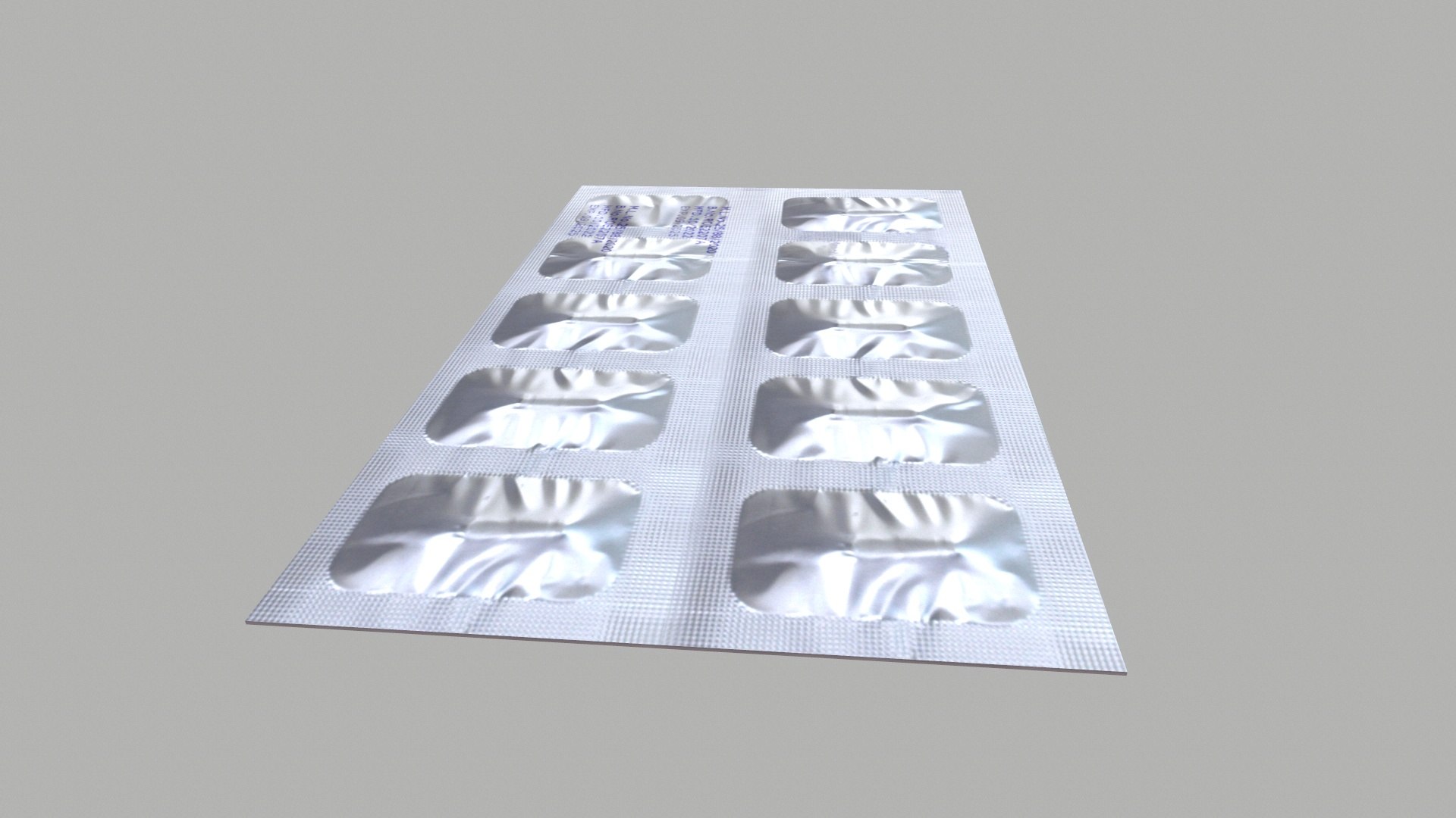 Pill Strip Model - TurboSquid 2325075