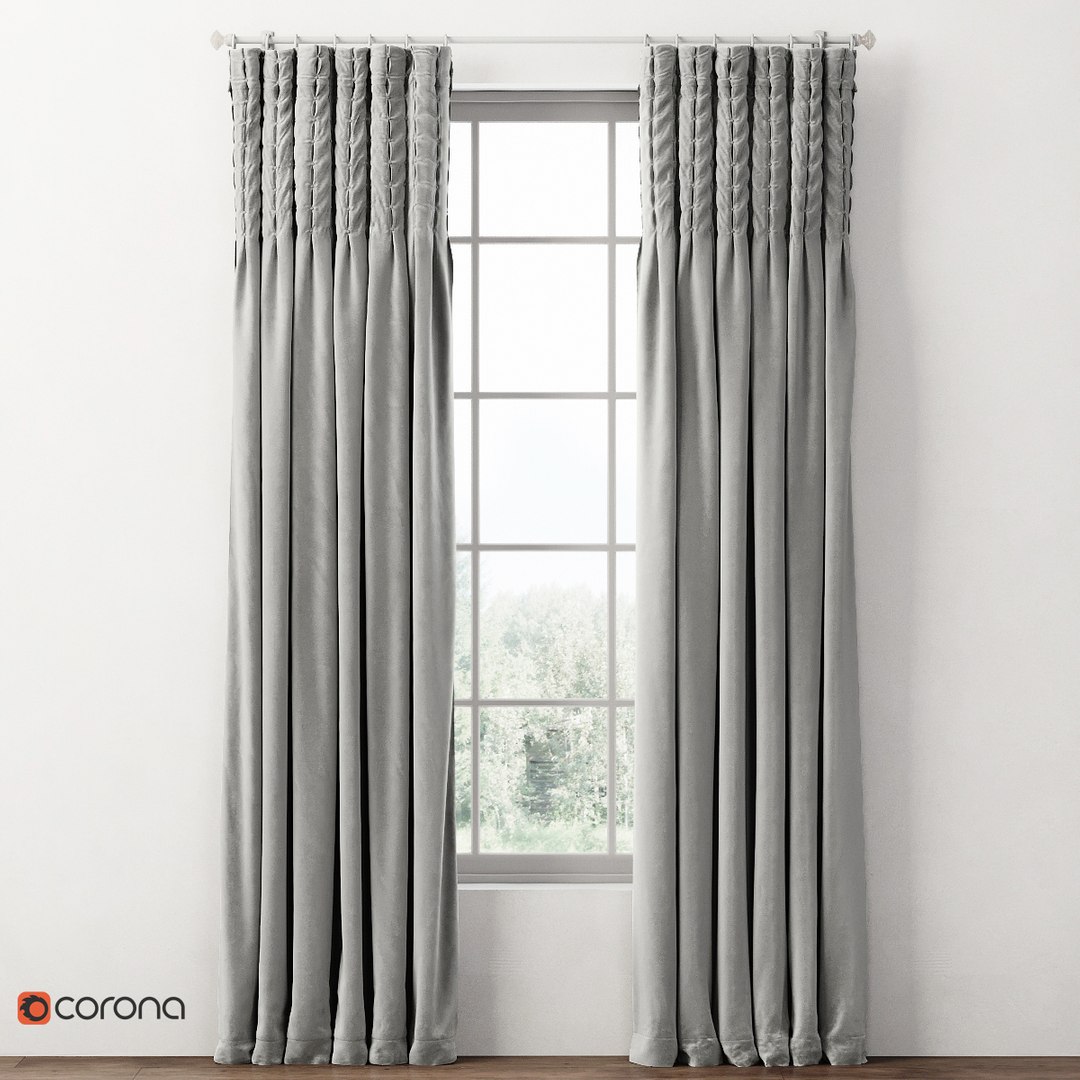 Drapery box-tufted velvet panel 3D model - TurboSquid 1255515