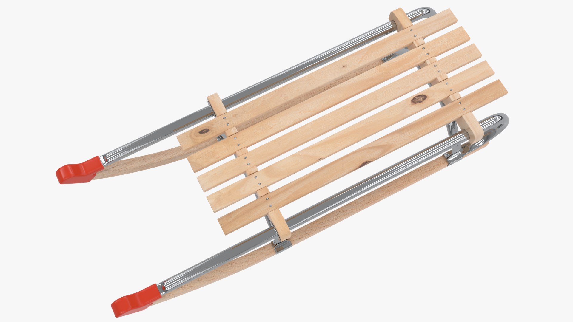 Wooden Snow Sled Model - TurboSquid 2314418