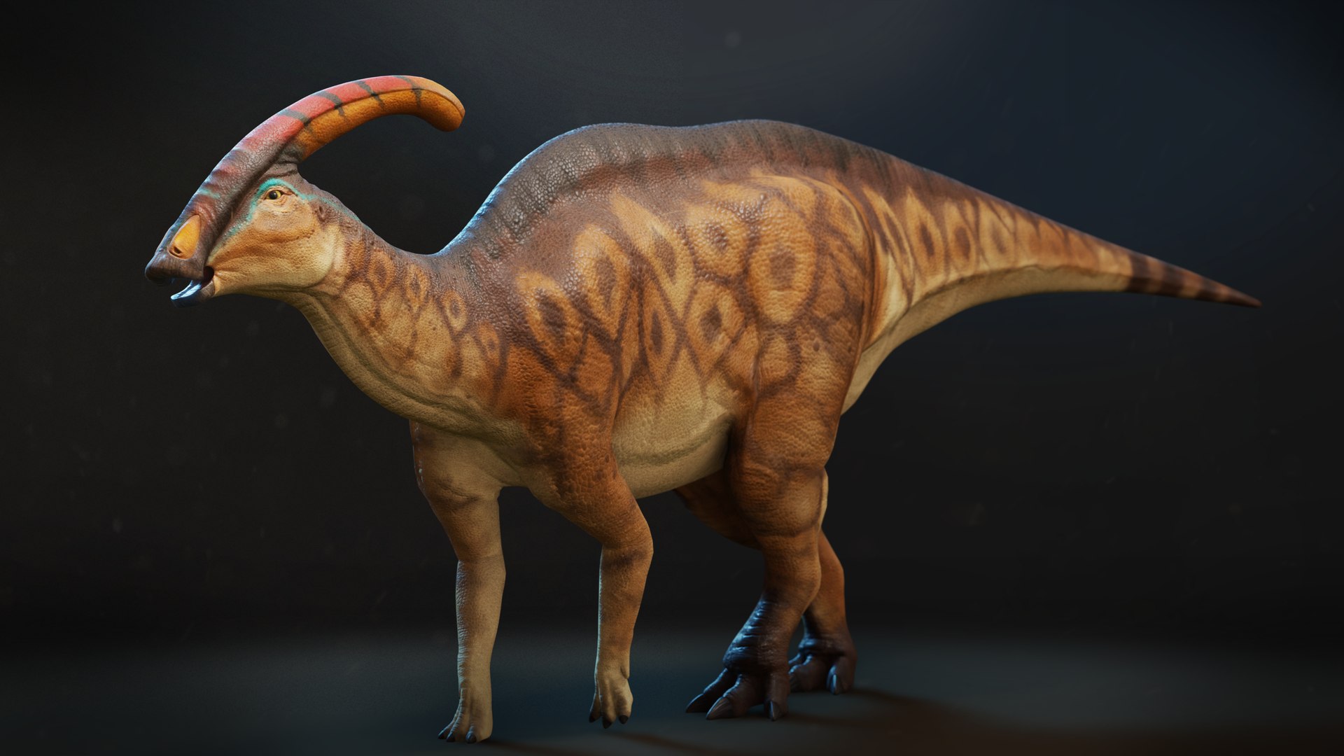 3D Parasaurolophus Low-poly RIG Model - TurboSquid 1920959