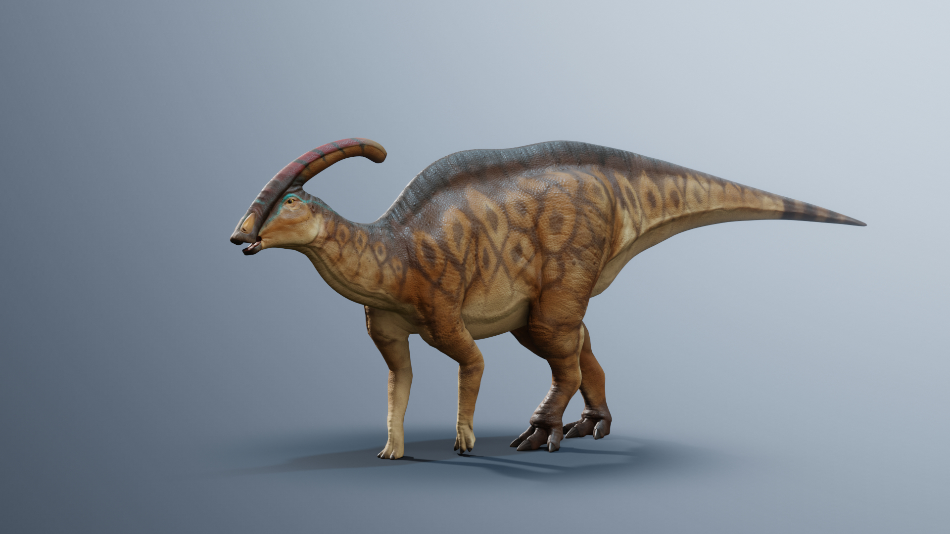 3D Parasaurolophus Low-poly RIG Model - TurboSquid 1920959