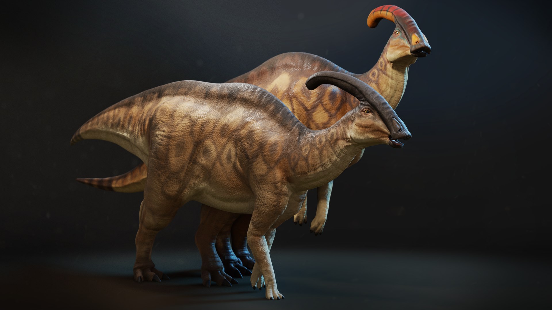 3D Parasaurolophus Low-poly RIG Model - TurboSquid 1920959