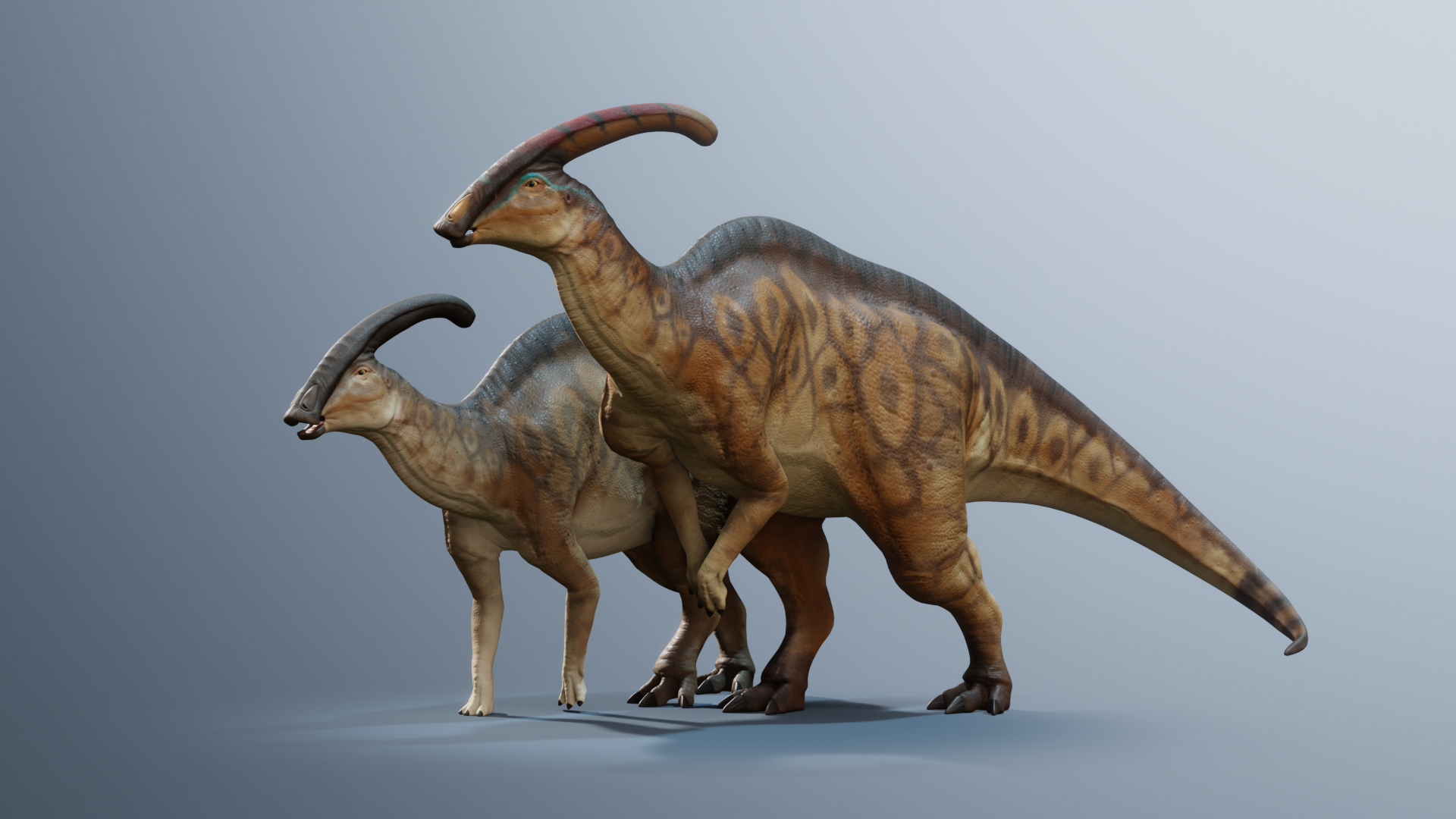 3D Parasaurolophus Low-poly RIG Model - TurboSquid 1920959