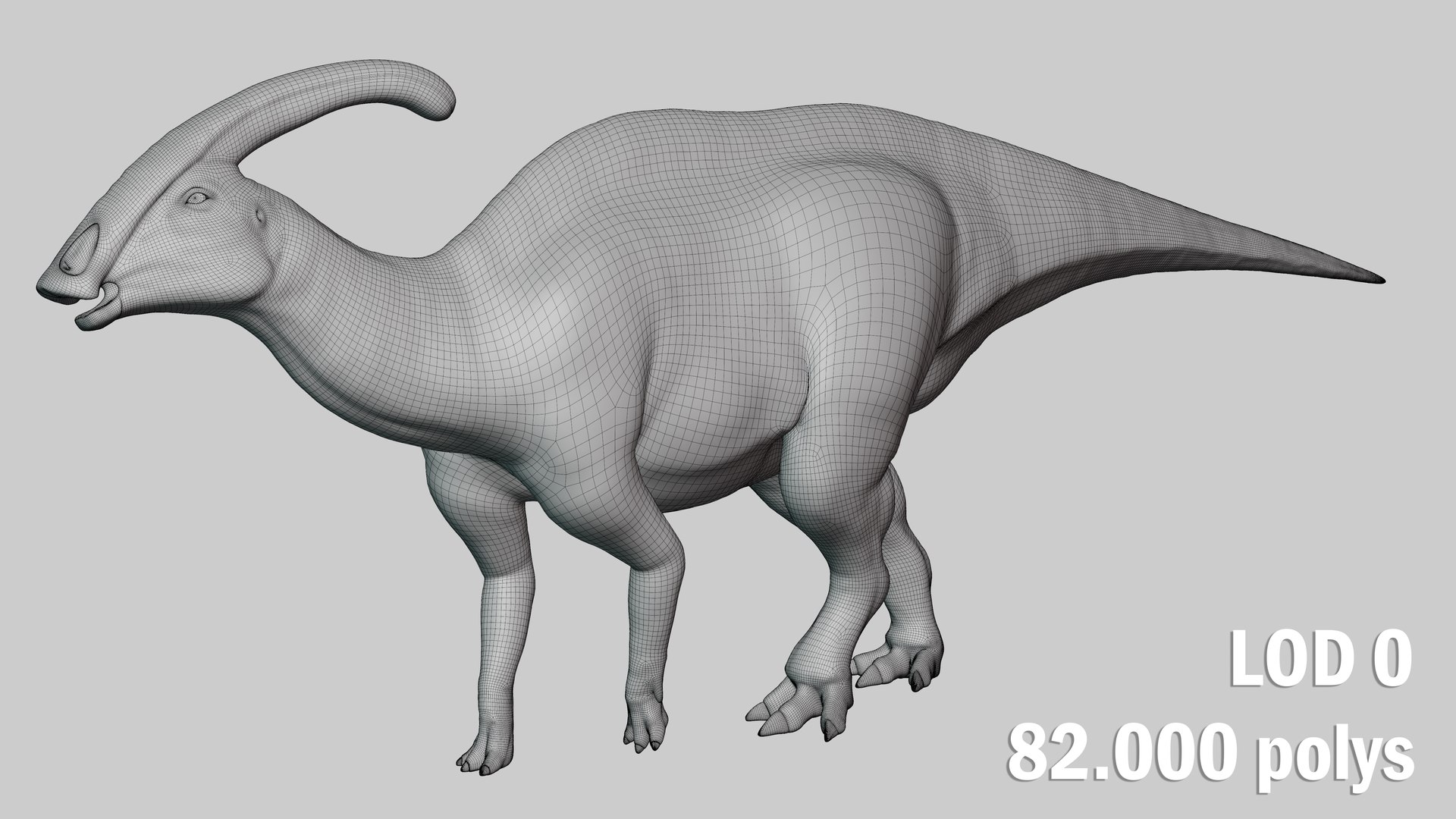 3D Parasaurolophus Low-poly RIG Model - TurboSquid 1920959