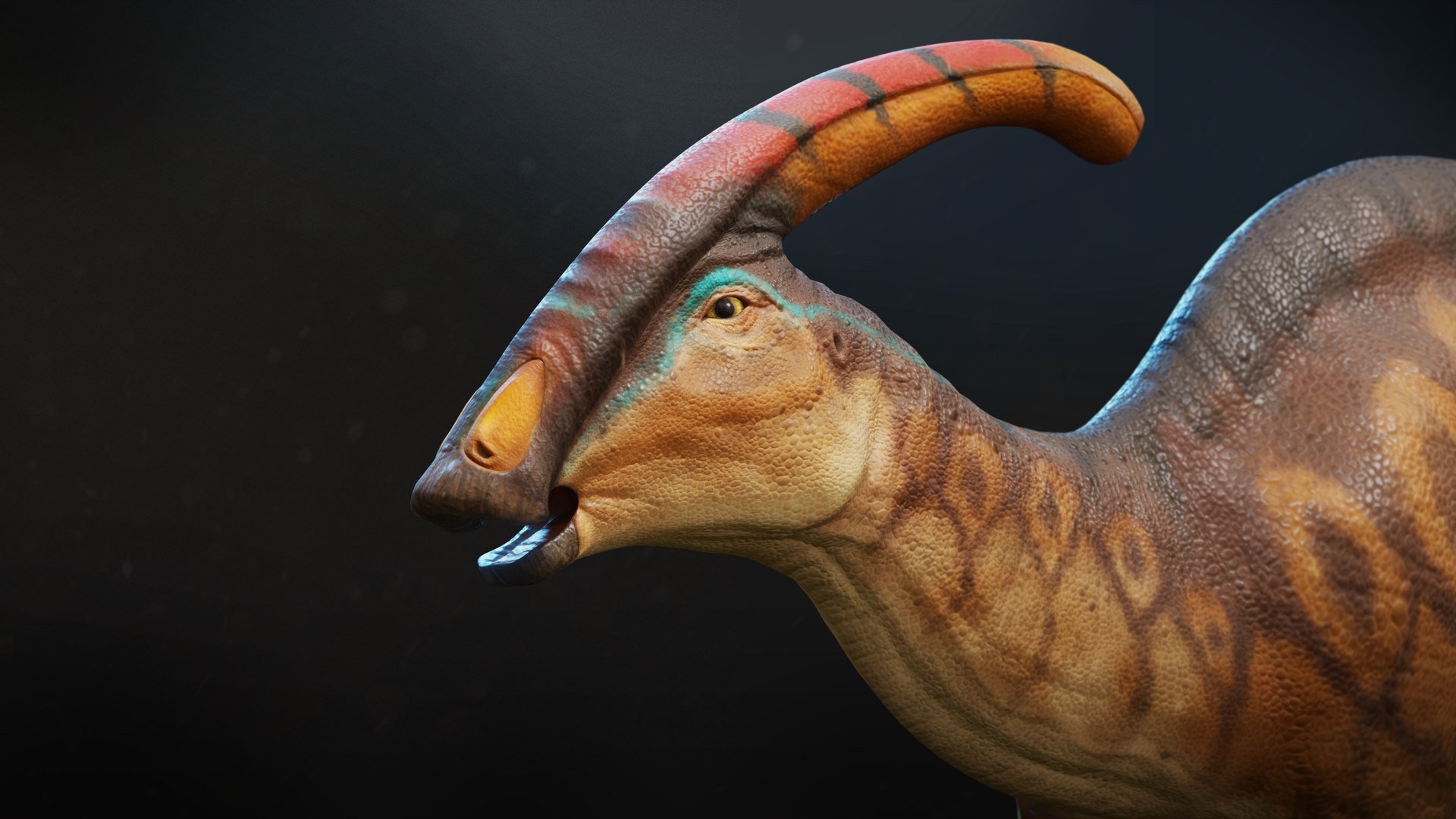 3D Parasaurolophus Low-poly RIG Model - TurboSquid 1920959