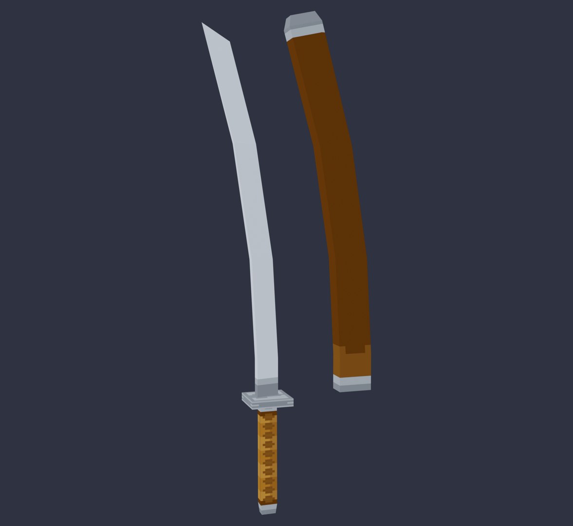 3D Model 3D Pixel Swords - TurboSquid 2103211