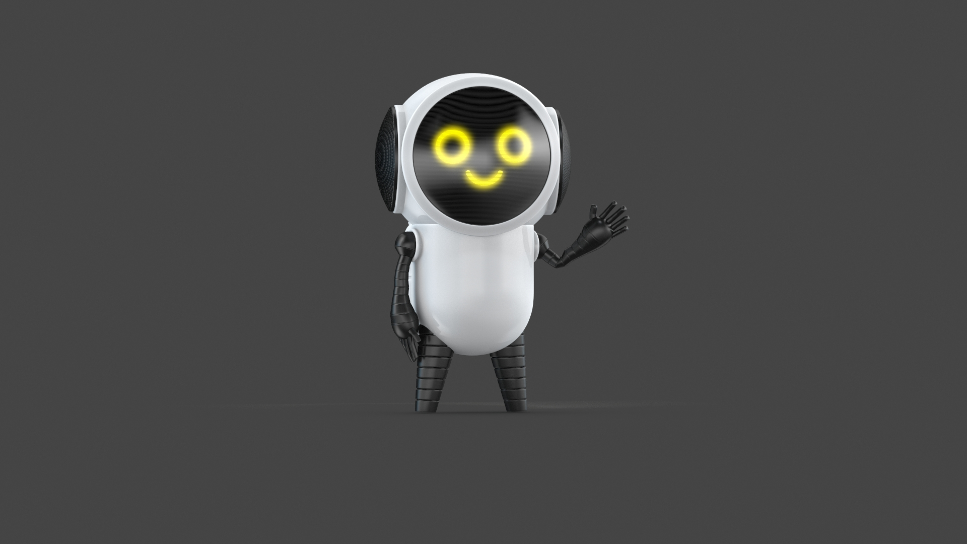 3D Model Cute Robot Rig - TurboSquid 2082127