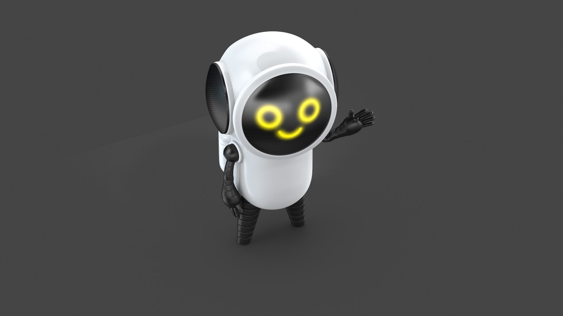 3D Model Cute Robot Rig - TurboSquid 2082127