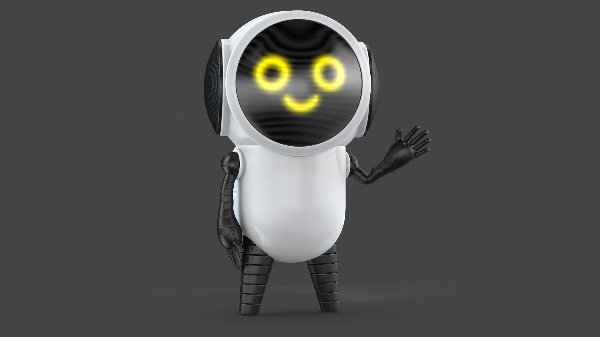 3D Model Cute Robot Rig - TurboSquid 2082127