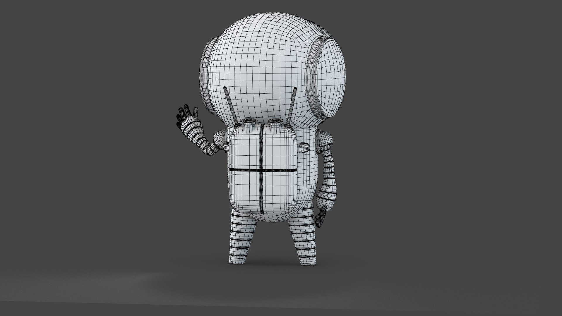 3D Model Cute Robot Rig - TurboSquid 2082127