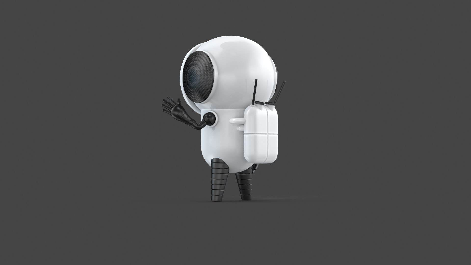 3D Model Cute Robot Rig - TurboSquid 2082127