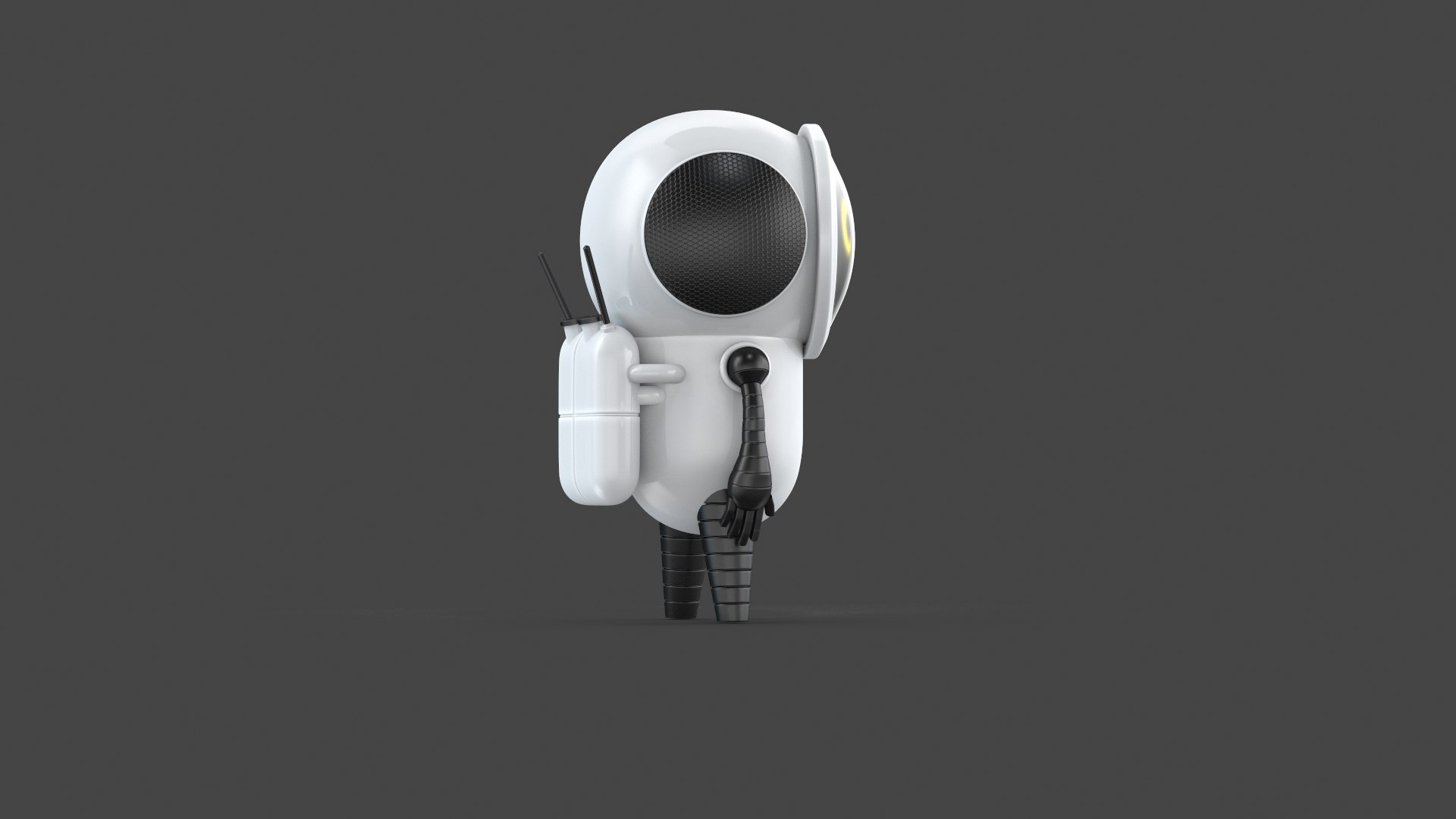 3D Model Cute Robot Rig - TurboSquid 2082127