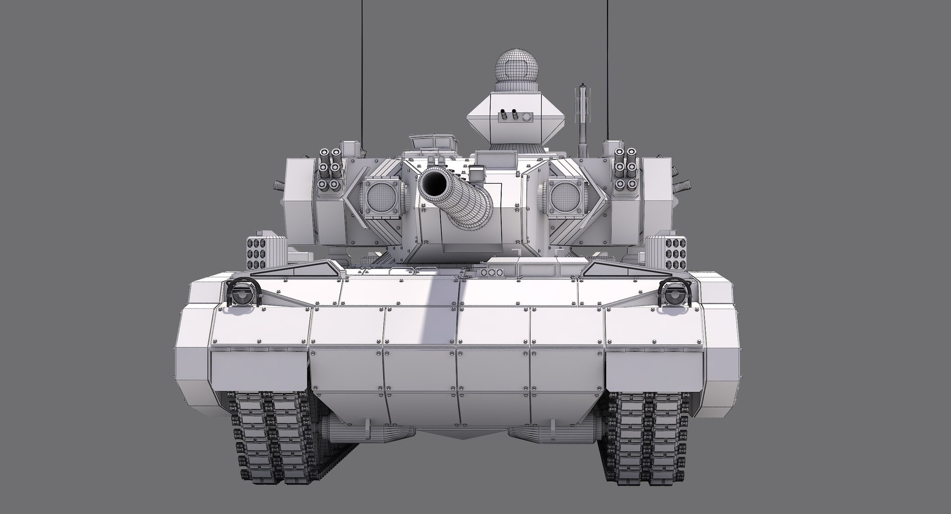 T-100 Object-189 Tank Grey 3D Model - TurboSquid 1227636