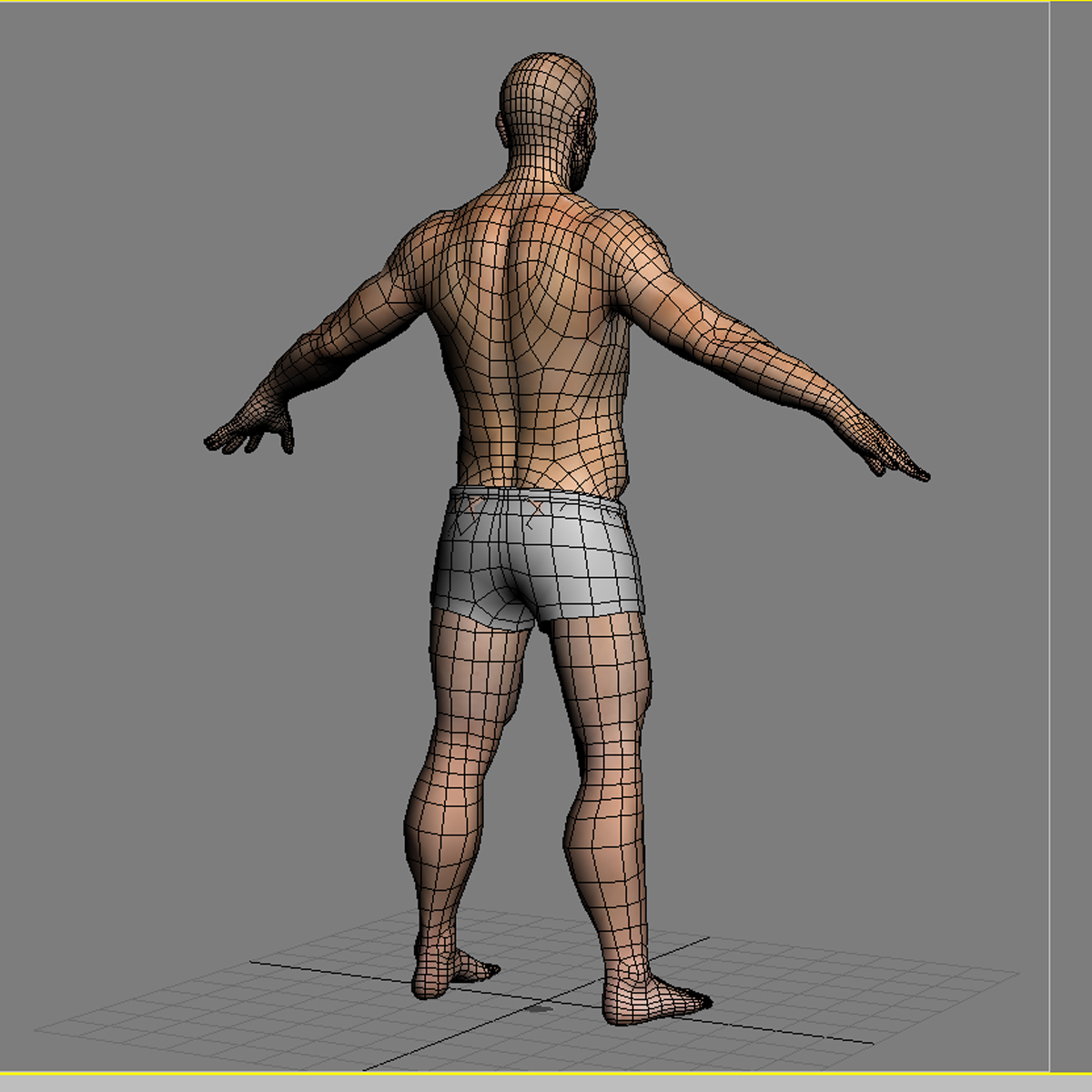 human man 3d model