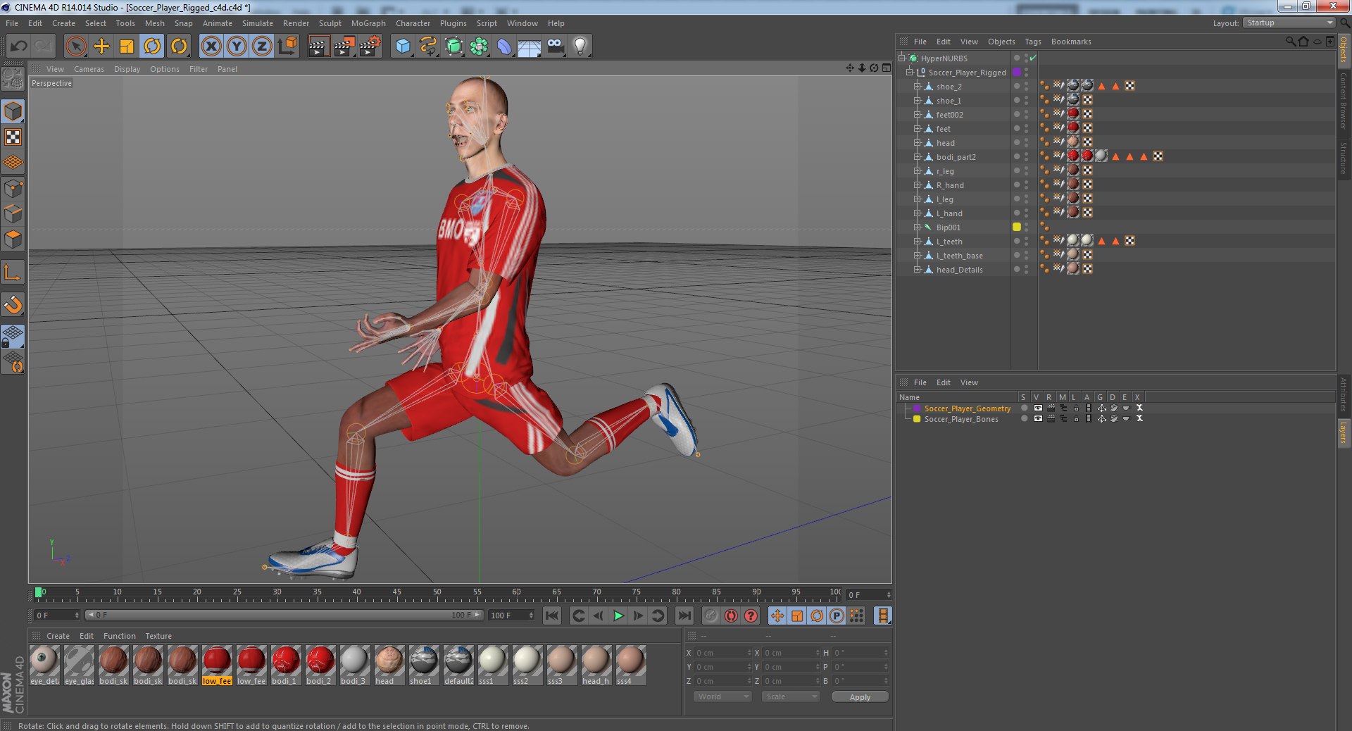 Soccer football player rigged model - TurboSquid 1326525