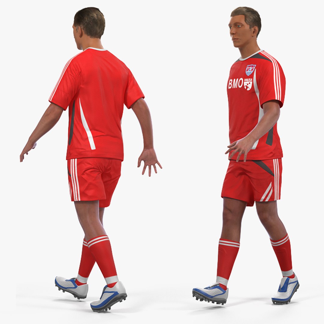 Soccer football player rigged model - TurboSquid 1326525