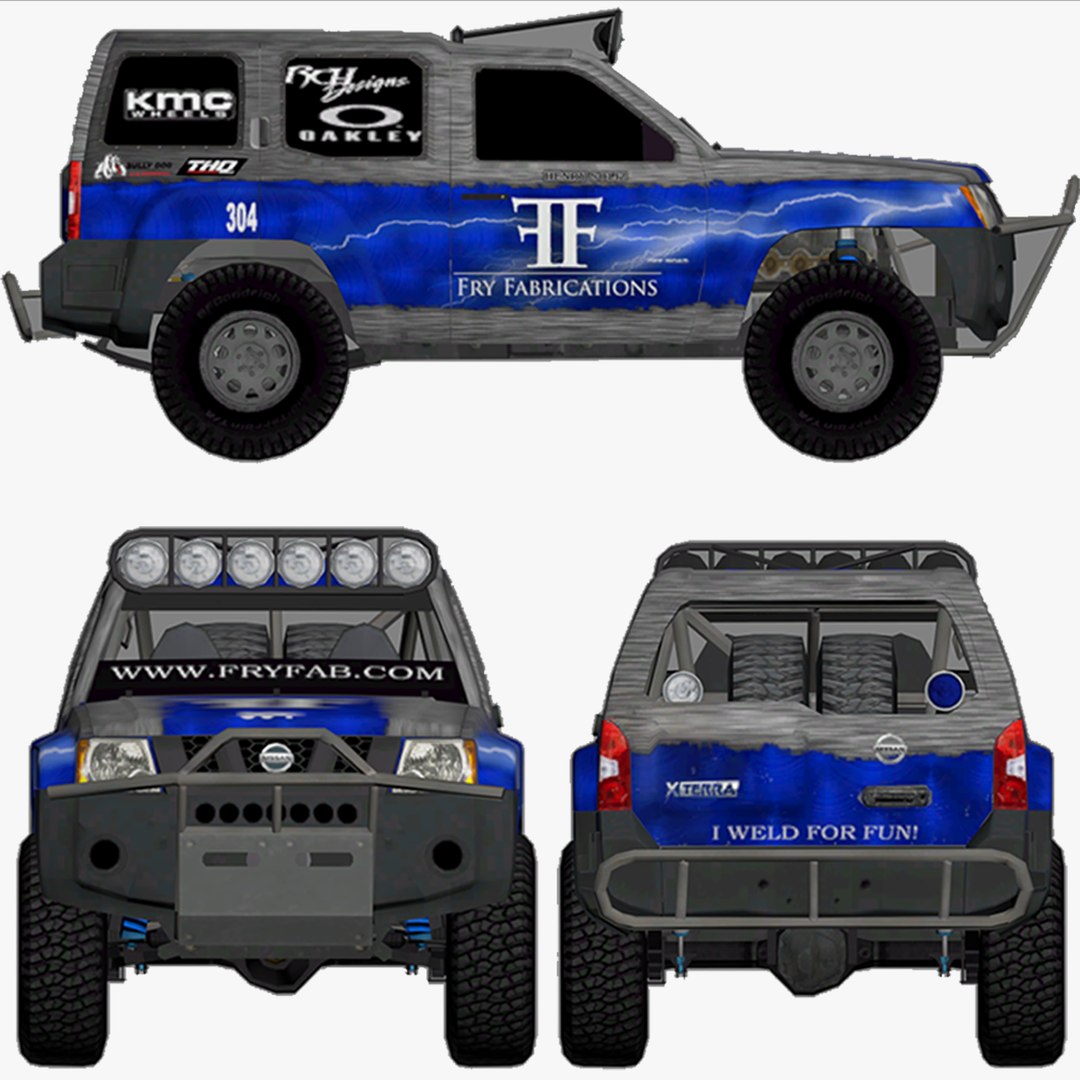 Offroad-011 II 3D Offroad Sport Car II TEAMER-FRY-Racing-4x4 Car-3D Low ...