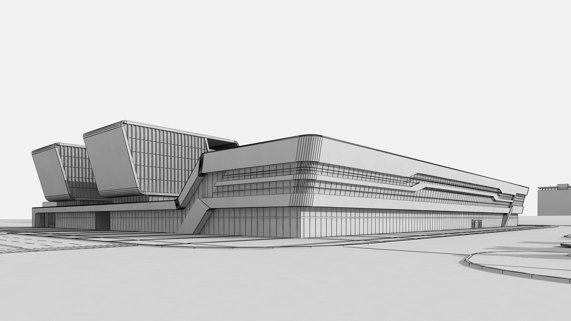 Modern Building 44 Model - TurboSquid 1815137