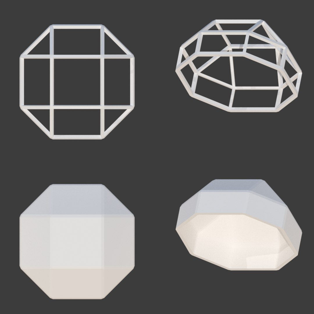 3D Beveled Cube Wireframe - TurboSquid 1490323