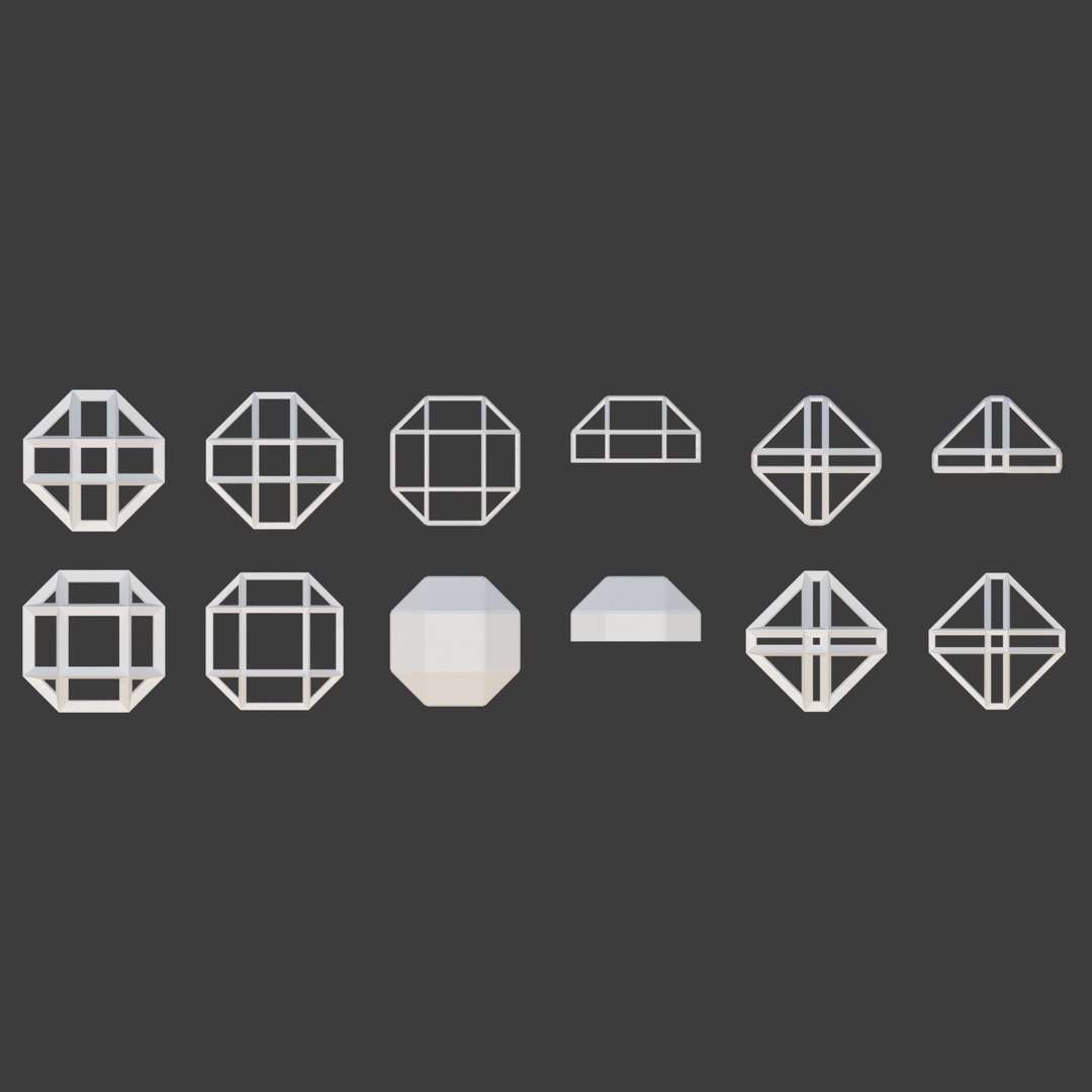 3D Beveled Cube Wireframe - TurboSquid 1490323